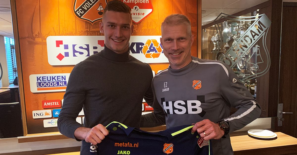 Nordin Bakker langer onder de lat bij FC Volendam