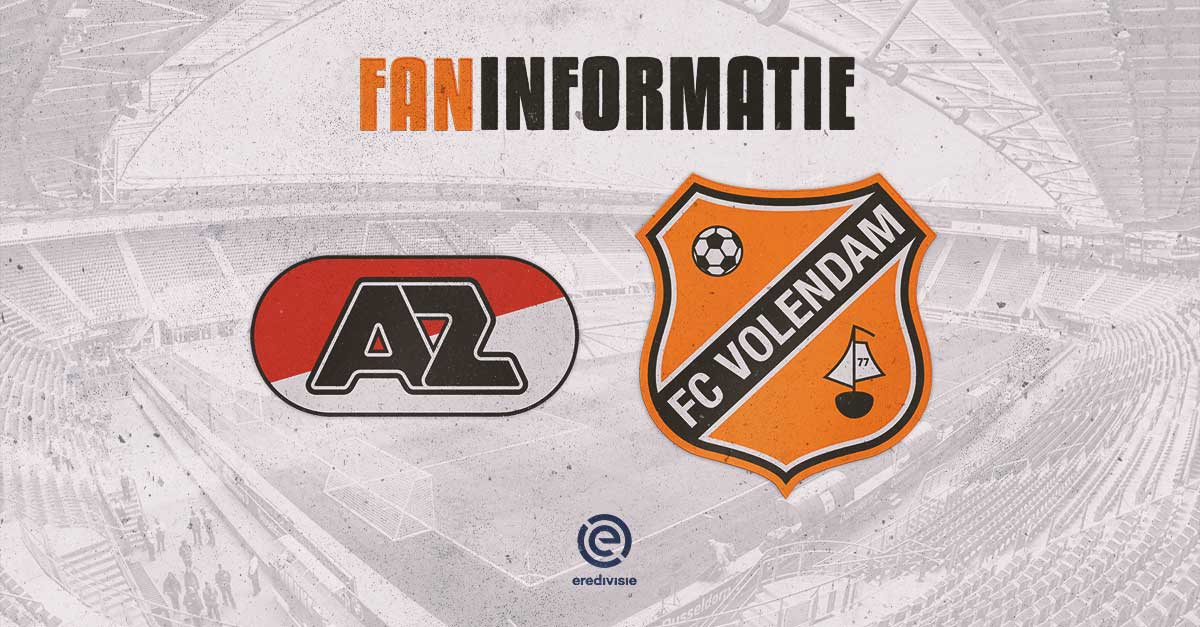 Faninformatie uitduel tegen AZ