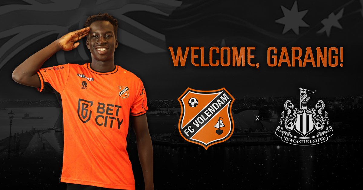 WK-ganger Garang Kuol voor één seizoen gehuurd van Newcastle United