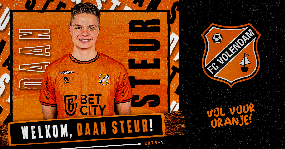 Volendamse versterking: Daan Steur komt over van RKAV Volendam
