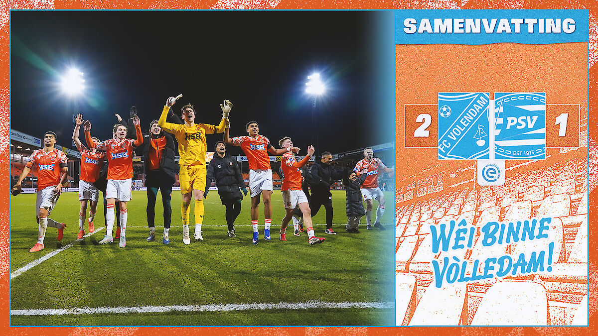 Samenvatting FC Volendam - PSV (2025-2026)