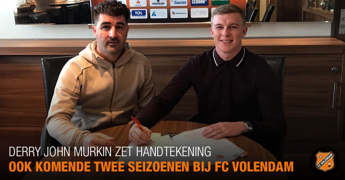 Derry John Murkin komende twee seizoenen bij FC Volendam